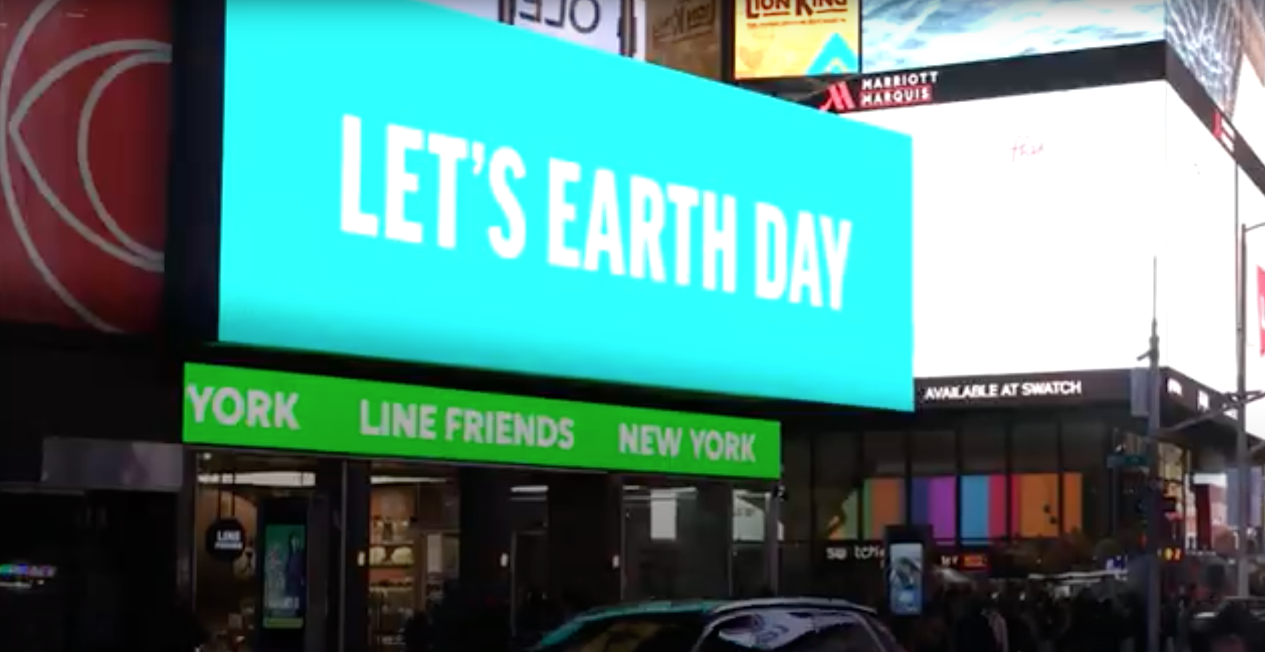 Earth Day 2022 - Times Square Billboards - Phade Products