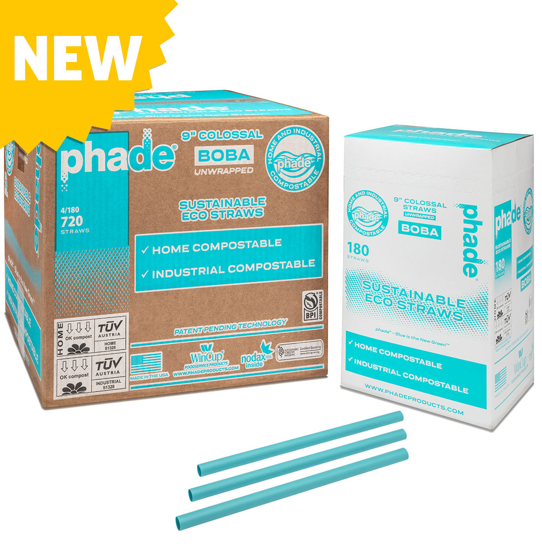 9" Colossal Boba Straw - 720 Count - Phade Products